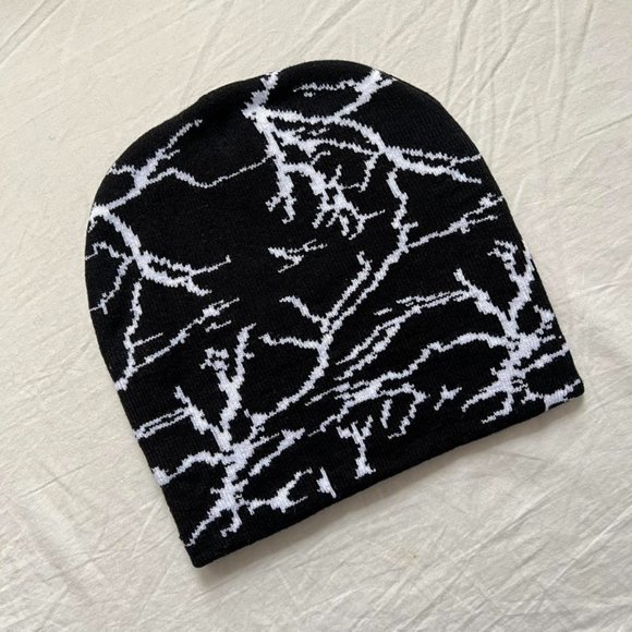 Accessories | Y2k 200s Grunge Black Punk Lightning Bolt Thunder Crew ...